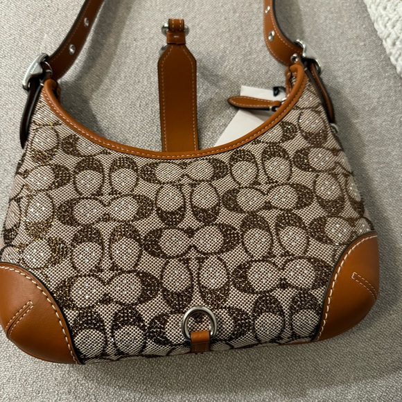 Coach | Bags | Coach Hamptons Hobo Bag In Crystal Signature Jacquard ...